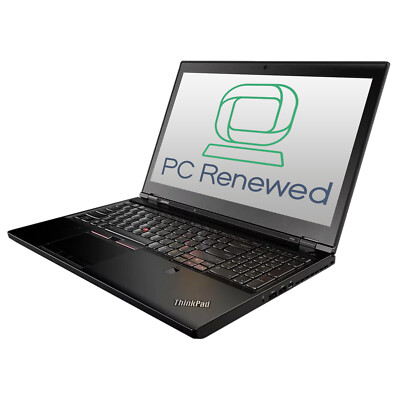 FAST Lenovo ThinkPad P50 Core I7-6820HQ 16GB RAM 512GB Windows 10 Pro ...