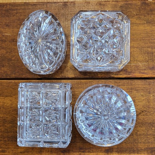 Four Waterford Crystal Keepsake Trinket Boxes Lids Marked | eBay