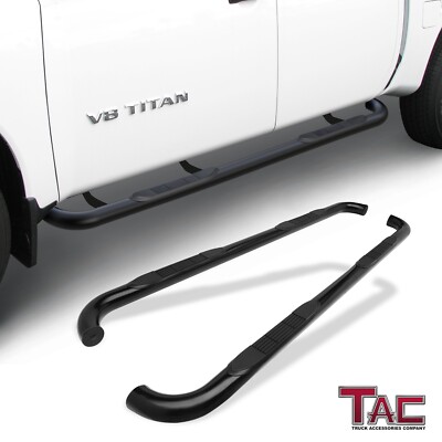 For 2006-2010 Hummer H3 3" Black Side Steps Nerf Bars Running Boards ...