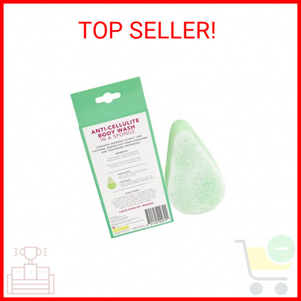 Spongeables Anti Cellulite Body Wash in a 20+ Wash Sponge, Fresh Aloe ...