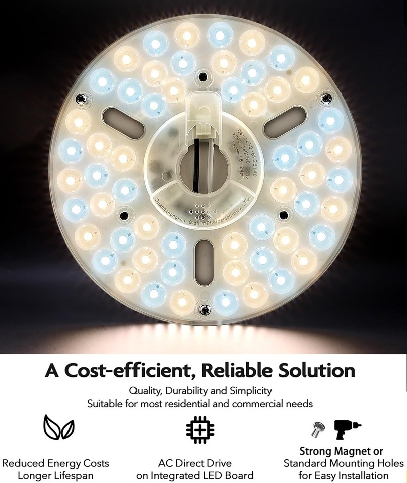 24W Dimmable LED Light Engine Retrofit Kit for Ceiling Fan Light ...