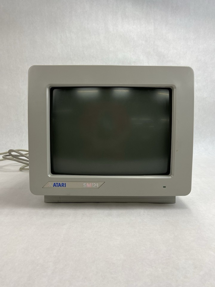 Atari SM124 Monitor July 1985 Power Tested | eBay