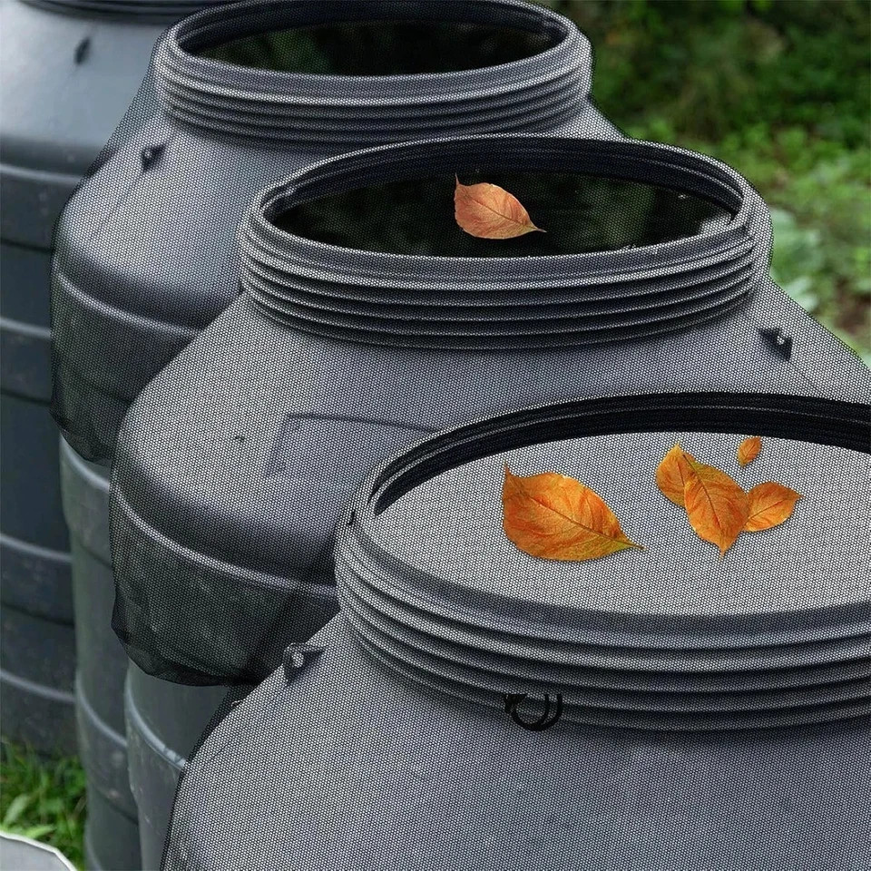 Rain Barrel Screen Covers - Water Collector Tank Netting with ...