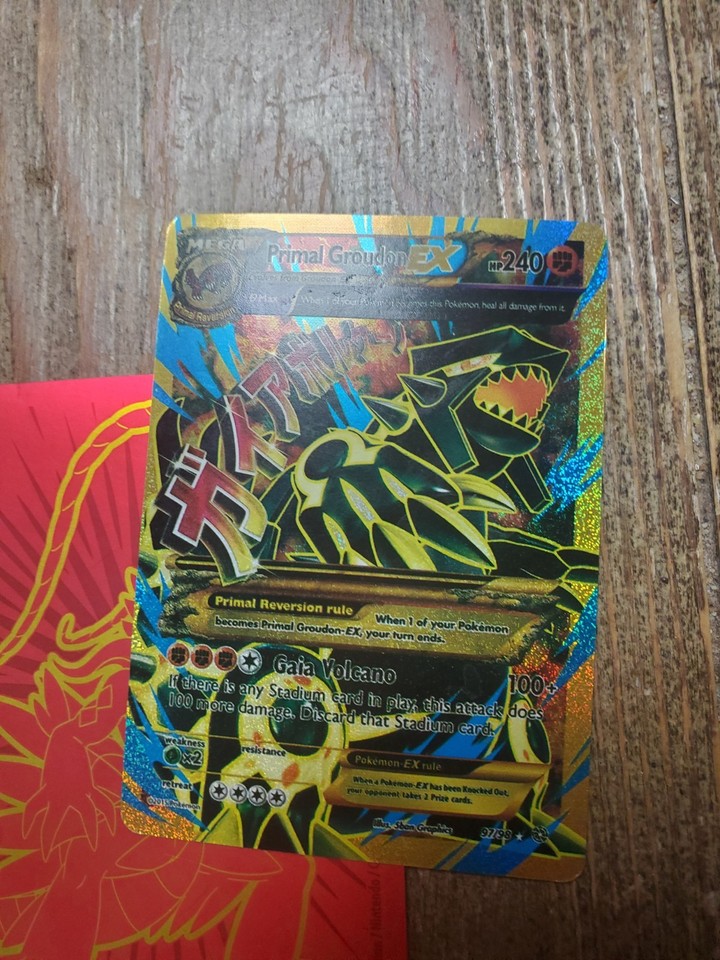 Primal Groudon EX mega Full Art Shiny Near mint condition | eBay