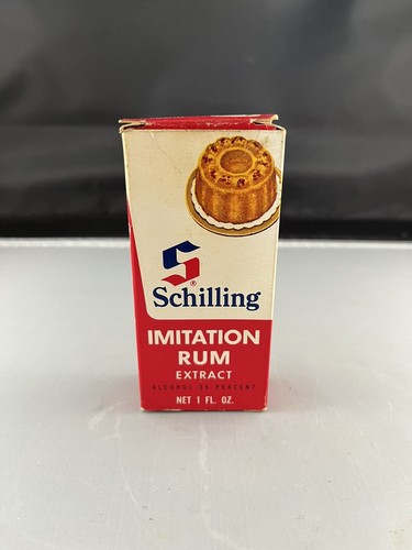 Vintage Schilling Imitation Rum Extract 1 Ounce Bottle- Almost Full | eBay