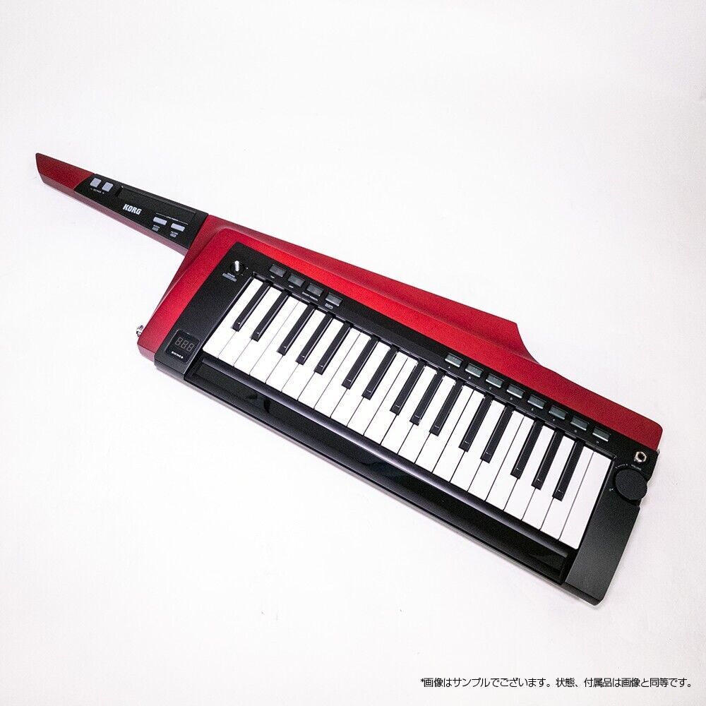 KORG RK-100S 2 RD Keytar Synthesizer Stage Keyboard Battery Runthrough ...