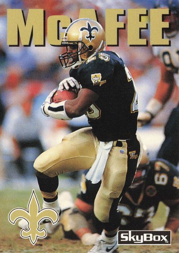 Fred McAfee 1992 SkyBox Impact #5 New Orleans Saints | eBay