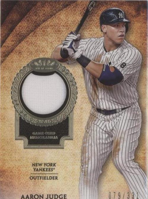 2017 Topps Tier One - Tier One Relics Aaron Judge #T1R-AJ /331 (MEM, RC ...