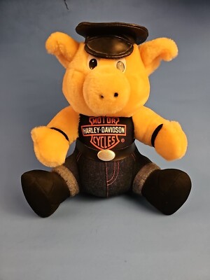 1998 Harley Davidson 11" Plush Stuffed Hog/Pig Animal Biker Licensed ...