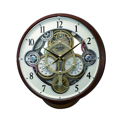 Rhythm Clocks "Widget" Magic Motion Clock, Woodgrain | eBay