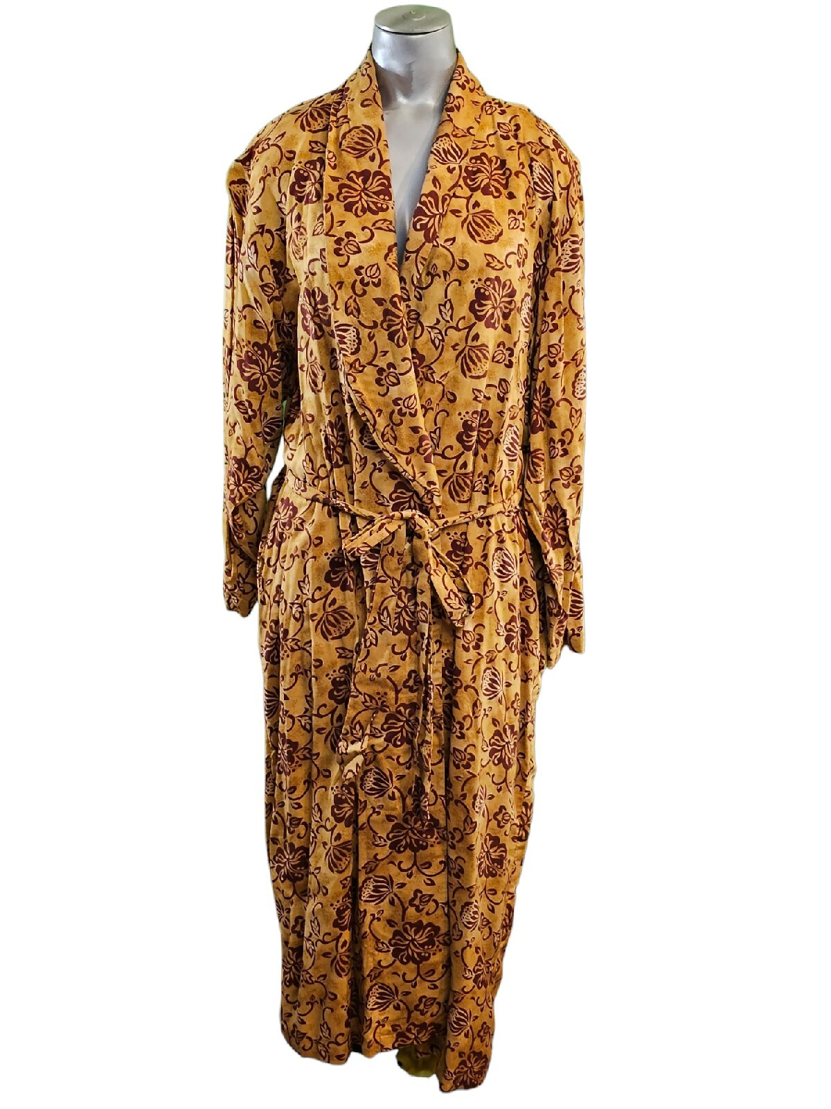 Vintage 70s Victoria's Secret Yellow Hawaiian Floral … - Gem