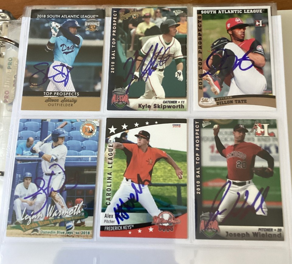 MINOR LEAGUE ALL STAR & TOP PROSPECTS SIGNED AUTOGRAPHED CARDS | eBay