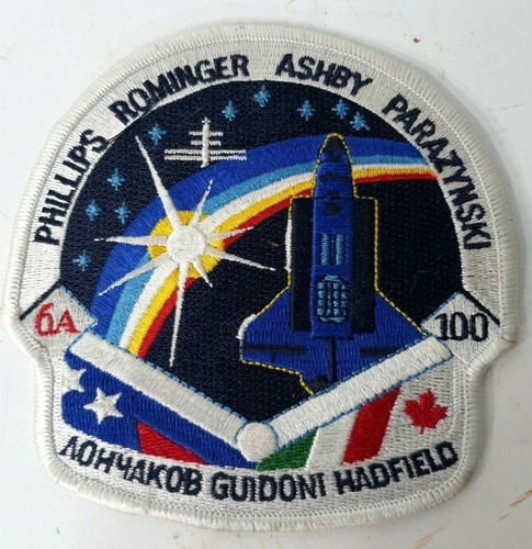 NASA STS-100/6A Sticker PHILLIPS ROMINGER ASHBY PARAZYNSKI GUIDONI ...