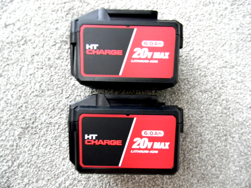 (2) NEW Genuine Hyper Tough 20V 20Volt 6.0Ah Li-ion Lithium Ion ...