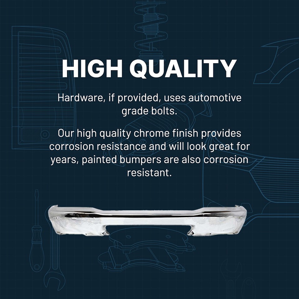 Bumper For 2012-2021 Nissan NV1500 NV2500 NV3500 SV Front Chrome ...