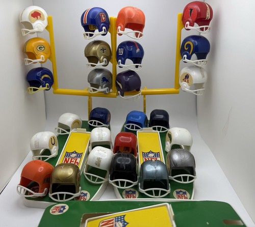Lot (26) 60's AFC/NFC VTG NFL Mini Gumball Football Helmets + "Y ...