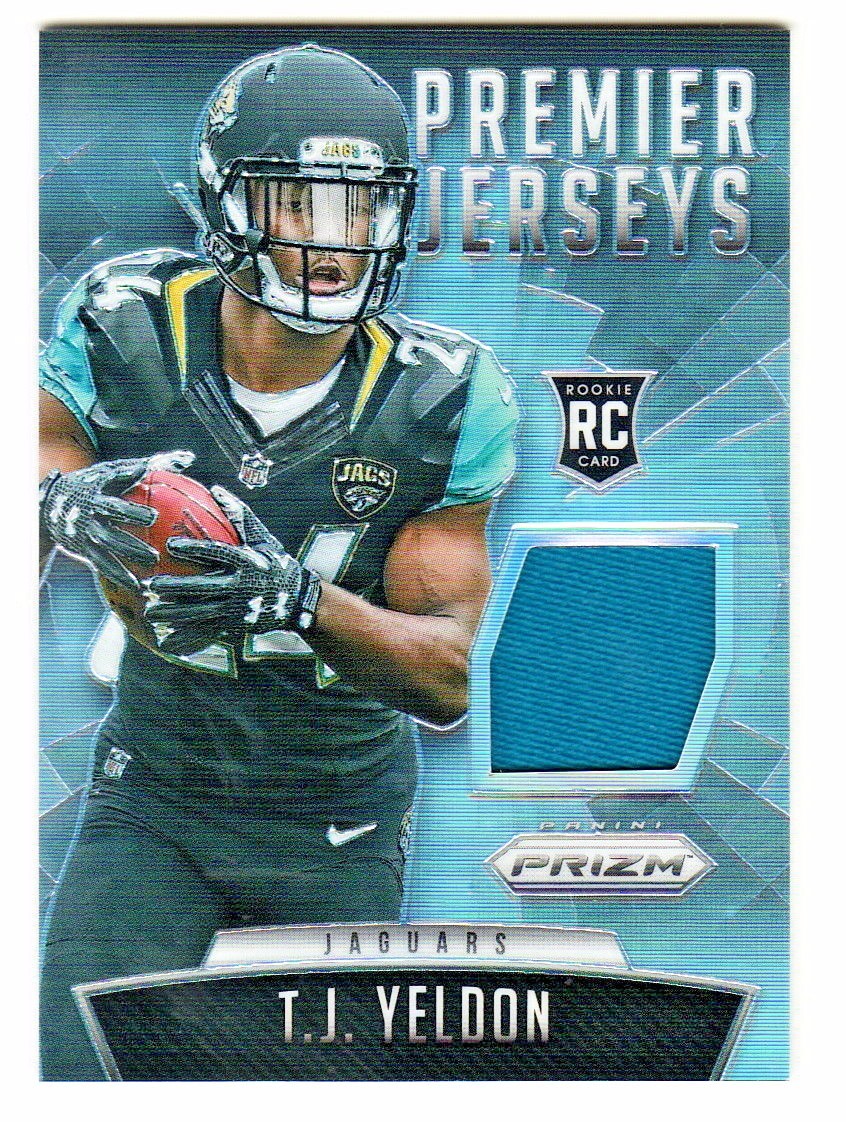 2015 Panini Prizm PREMIER JERSEYS RELIC REFRACTOR TJ YELDON RC Rookie ...