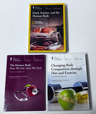 Lot of 3 PB The Great Courses: Food, Science & The Human Body, Changing ...