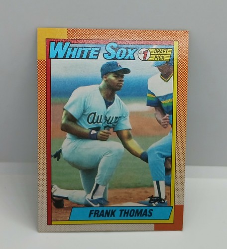 Frank Thomas 1990 Topps Rookie Card 414 Ultimate Rare ERROR Double ...