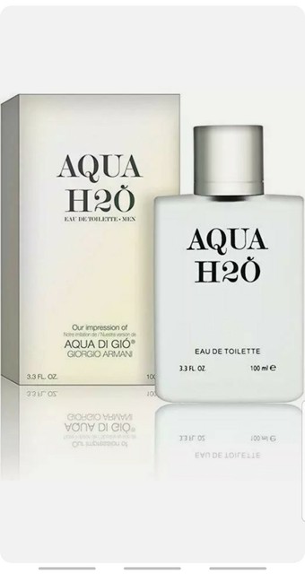 Aqua H20 Men's Eau De Toilette Impression Cologne 3.4 by Preferred ...