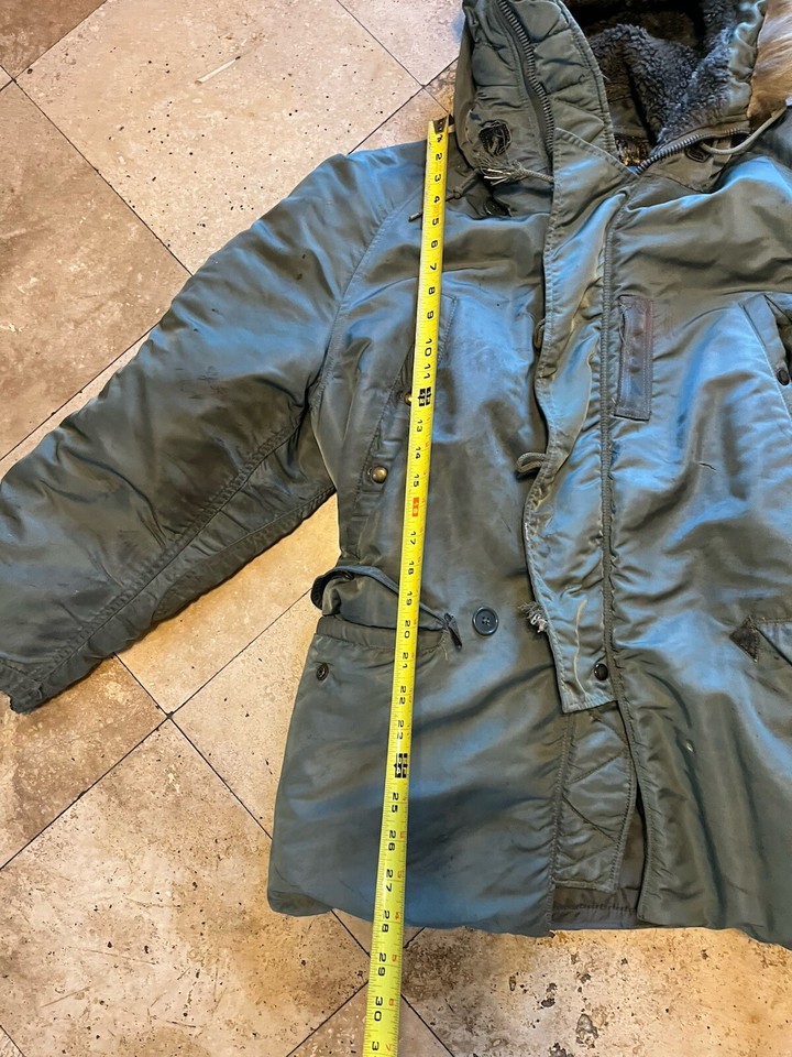 VTG U S Air Force Parka Fur Hooded Snorkel Cold Weather Issued Jacket ...
