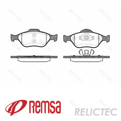 Front Brake Pads Set Ford Mazda:FIESTA V 5,2,IV 4,FUSION,121,KA,PUMA ...