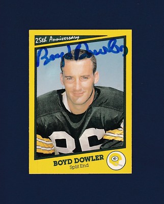 Boyd Dowler signed Green Bay Packers 1990 football card | eBay