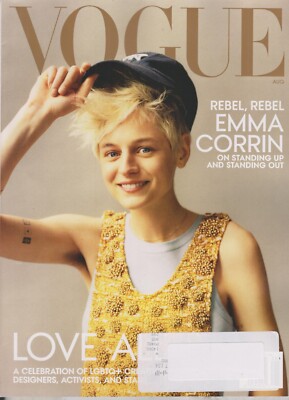 Vogue August 2022 Emma Corrin, Love All (Magazine: Fashion) | eBay