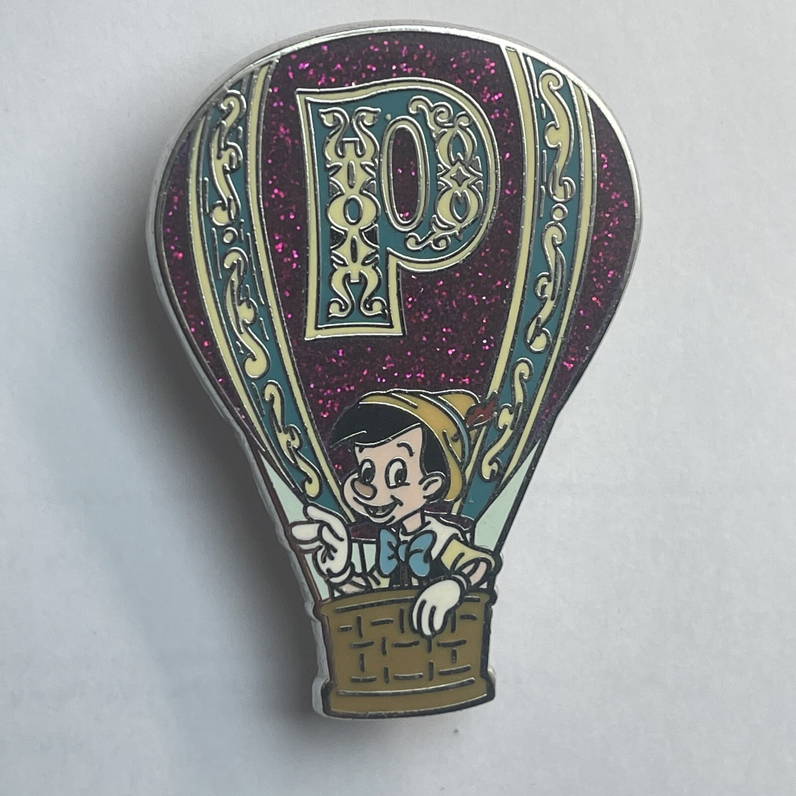 Disney Pin * PINOCCHIO * HOT AIR BALLOON * Authentic * MYSTERY PIN Cute ...