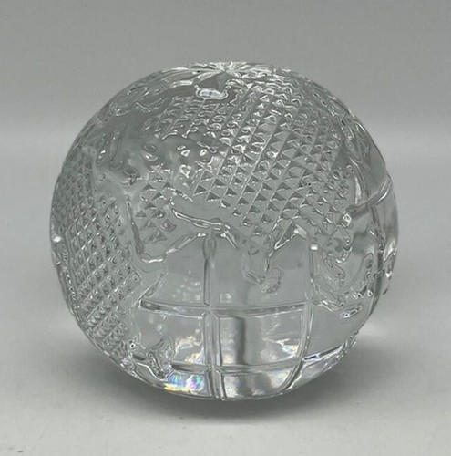 Waterford Crystal World Globe Paperweight Heavy 3" Signed | eBay