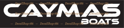 Caymas Boats - Outdoor Sports - Car/SUV/Truck Vinyl Die-Cut Peel N ...