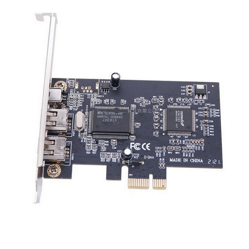 PCIE PCI-E FIREWIRE IEEE 1394 3 PORT FIRE WIRE CONTROLLER CARD FOR ...
