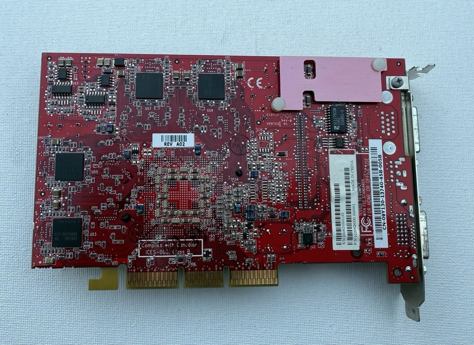 Dell 09Y130 ATI Radeon 9700Pro R300 GLXI 128MB Dual DVI AGP Video ...