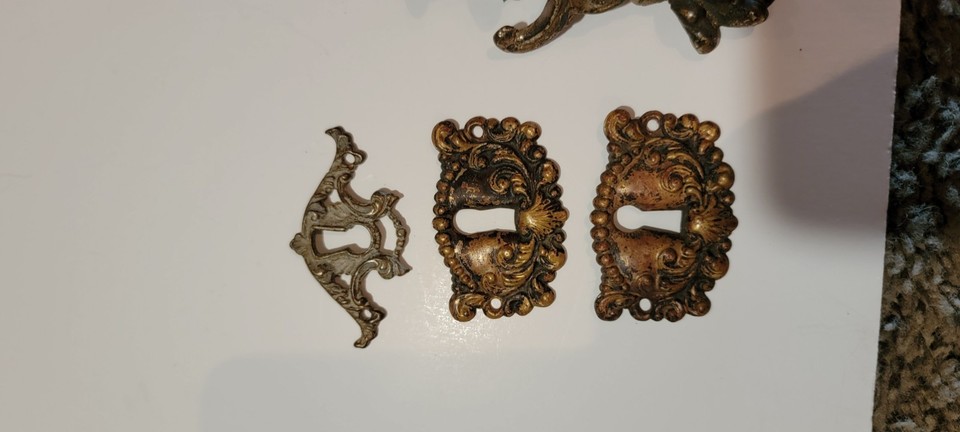 Antique Window Sash Lock Latch Matching Pairs w/ Spare Parts Misc Claw ...