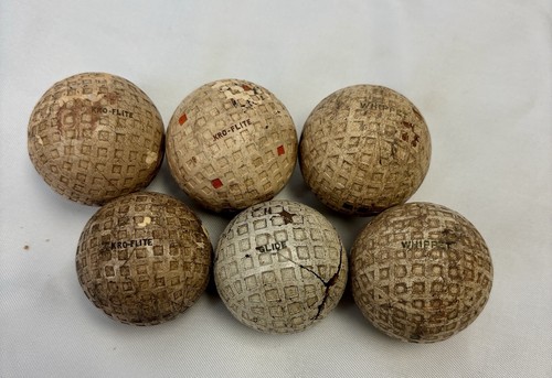 Rare Vintage Mesh Golf Balls Lot of 6 Early Antique | eBay