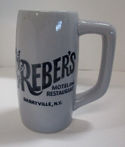 Vtg 5.5" Beer Stein Mug Ceramarte Stoneware Brewery Brazil Reber's ...