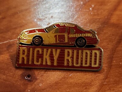 RICKY RUDD #15 MOTORCRAFT FORD THUNDERBIRD NASCAR RACING HAT PIN ...