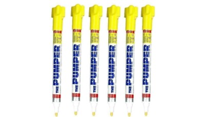 THE PUMPER PERMANENT MARKER PENS YELLOW - 6 Pen | eBay