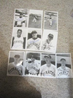 Pittsburgh Pirate Baseball Autographed B&W 4x6 George Brace Photo ...