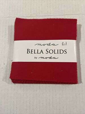 Bella Solids Red Charm Pack by Moda Fabrics; 42-5" Quilt Squares | eBay