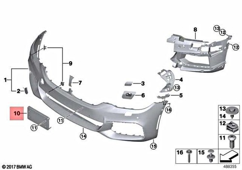 Genuine BMW G32 620d 620dX 630d 630dX 630i Licence Plate Holder ...