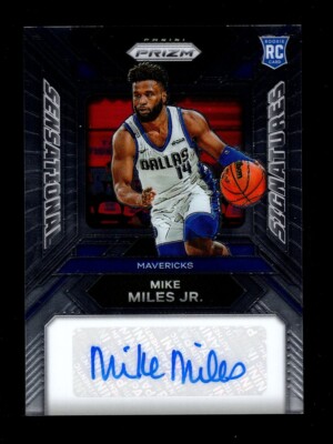 2023-24 PRIZM SENSATIONAL SIGNATURES MIKE MILES JR. RC AUTO AUTOGRAPH ...