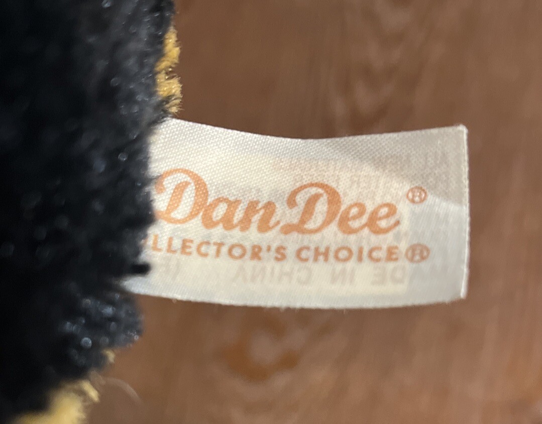 Dan Dee Rottweiler Dog Puppy Black Brown Sitting Stuffed 14” Soft Plush ...