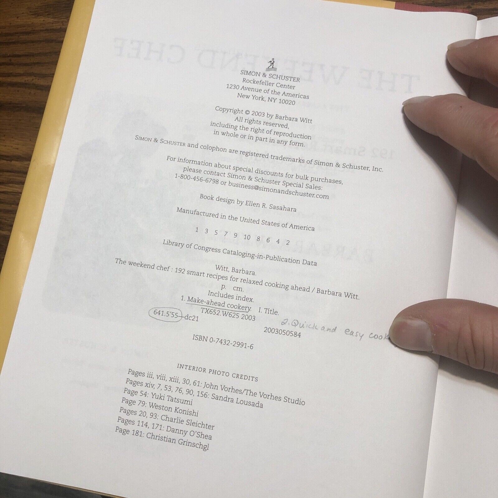 the WEEKEND CHEF / Hardcover / NEW / 192 Smart Recipes for Relaxed ...