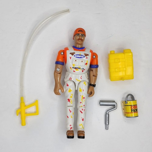 1999 The Corps Construction Crew 3.75" Painter Figure w/ Accessories ...