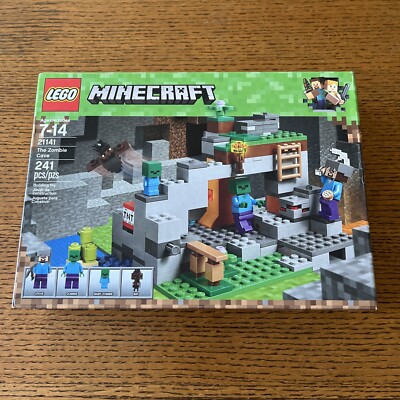 LEGO 21141 Minecraft The Zombie Cave New/Sealed NISB - Retired ...