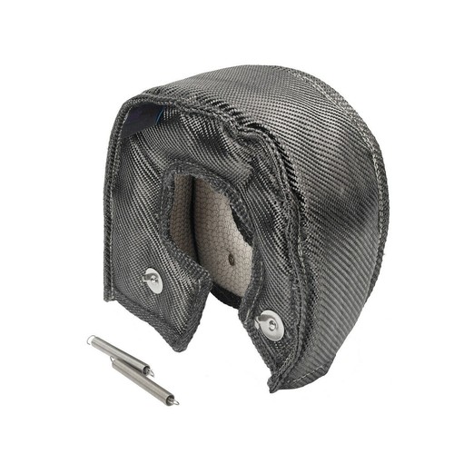 T4 Carbon Fiber Turbo Blanket Heat Shield Turbocharger Cover Wrap Black ...