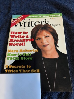 Writer's Digest Magazine, June 2001, Featuring Nora Roberts | eBay