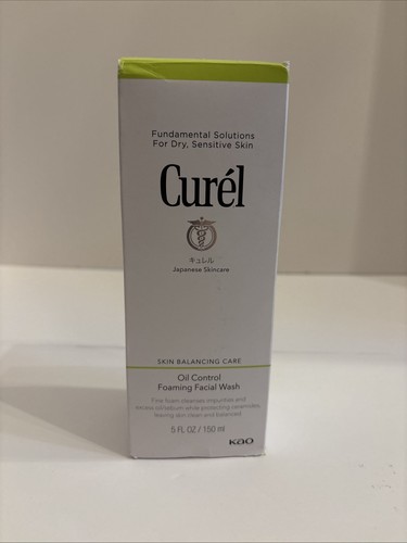 Curel Oil Control Foaming Facial Wash For Dry Skin Sensitive Skin Japanese 5oz 19045289080| eBay