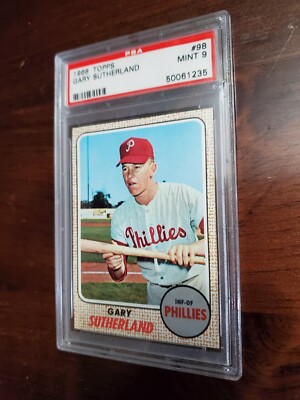 1968 Topps Gary Sutherland PSA 9 MINT | eBay